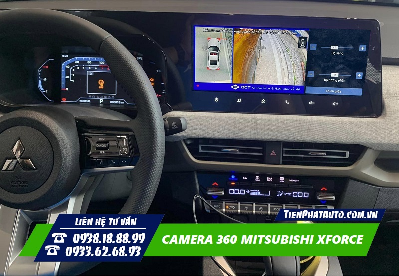Camera 360 Độ Mitsubishi Xforce Lắp Trên Màn Hình Zin
